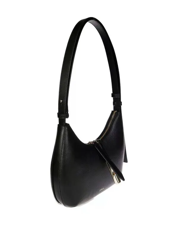 Furla Zip Goccia Shoulder Bag - Black