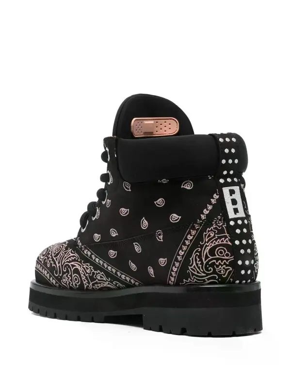 PDF Bandana-print High-top Sneakers