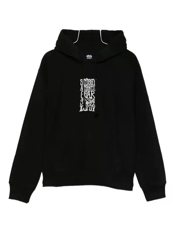 StÜssy Cotton Blend Hoodie - Black