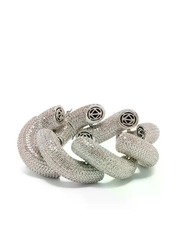 Eddie Borgo Rope Pavé Bracelet - Silver