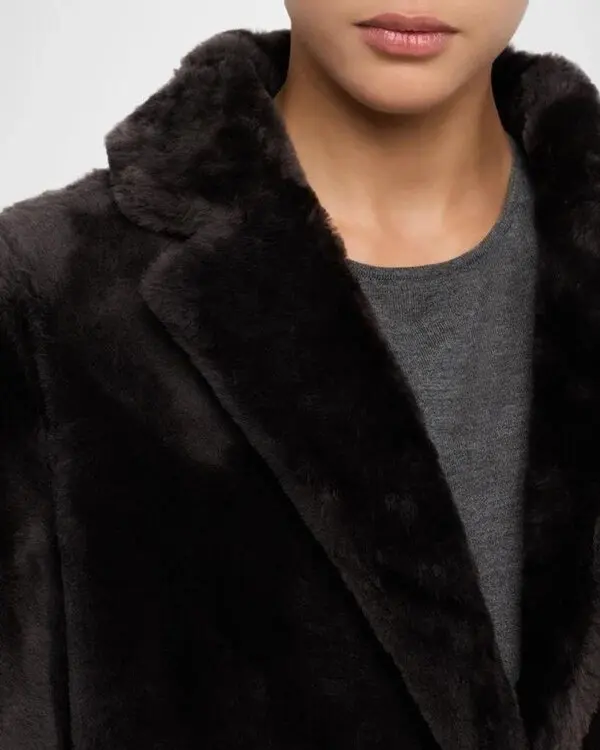 YVES SALOMON Long Reversible Shearling Coat
