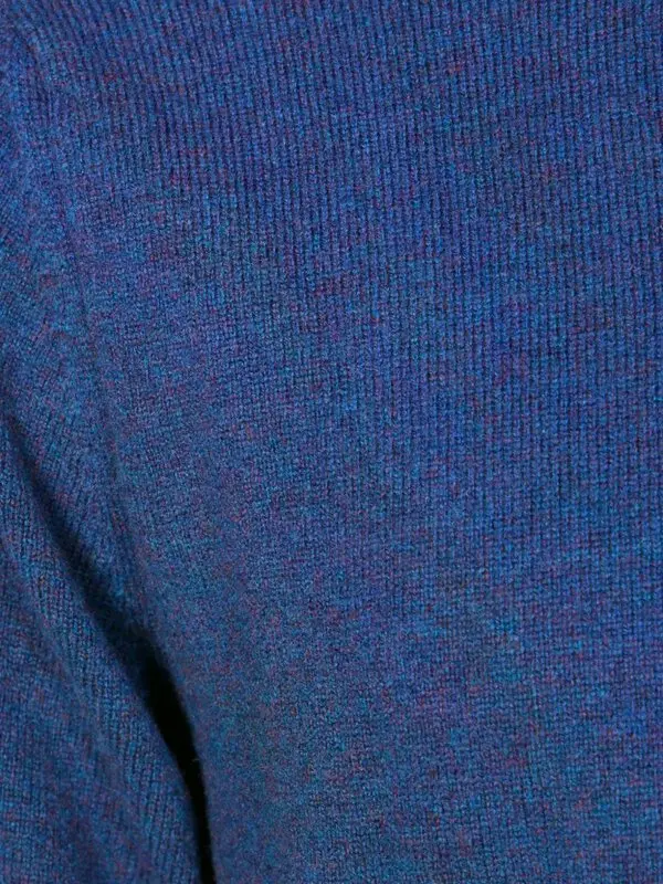 Comme Des Garçons Crew-neck Knitted Sweater - Blue
