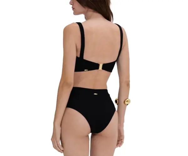 PatBO Merian Knit High Waisted Bikini Bottom