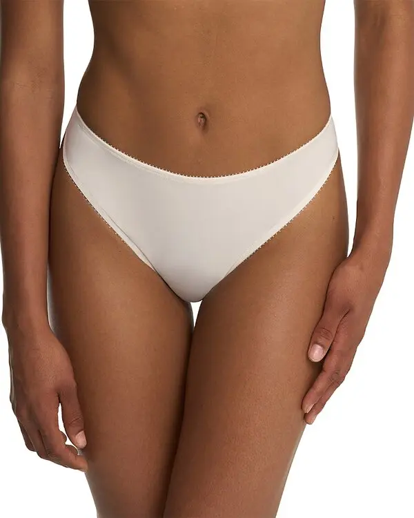 Natori Persuasion Stretch Lace Thong - Ivory