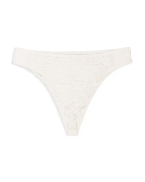 Natori Persuasion Stretch Lace Thong - Ivory
