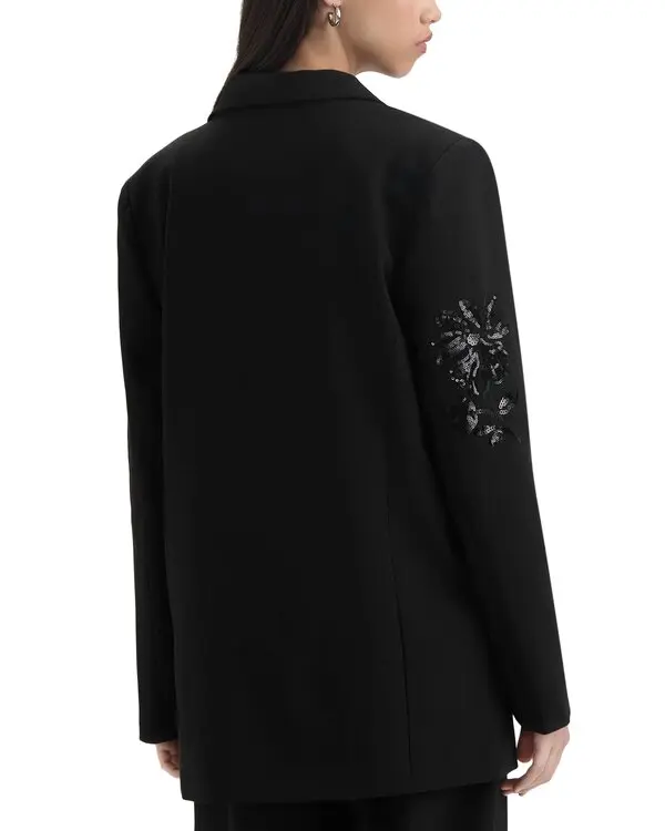 NVLT Sequin Embellished Blazer - Black