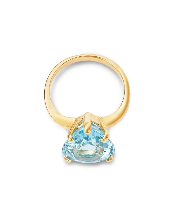 Bloomingdale'S 14k Yellow Gold Sky Topaz Pear Ring