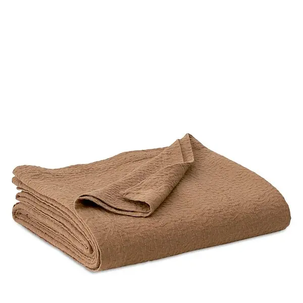 BOLL & BRANCH Dappled Vela Classic Coverlet, Full/queen - Deep Camel