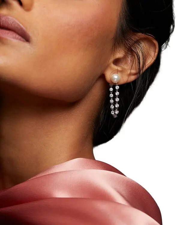 Nadri Venus Front To Back Earrings