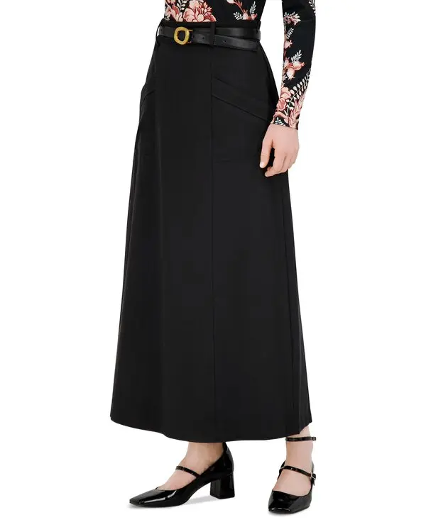 POINT Twill Pocket Skirt - Black