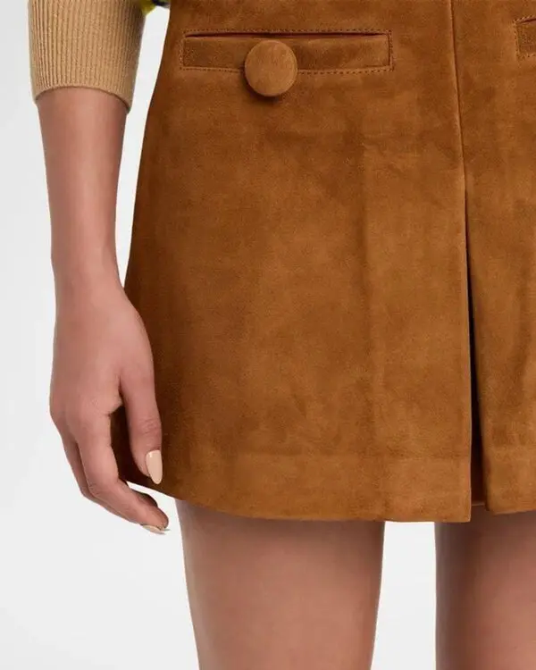 Marc Jacobs Suede Mini Skirt - Copper