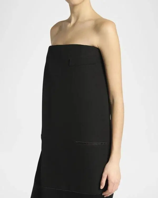 TOM FORD Strapless Column Wrap Evening Gown