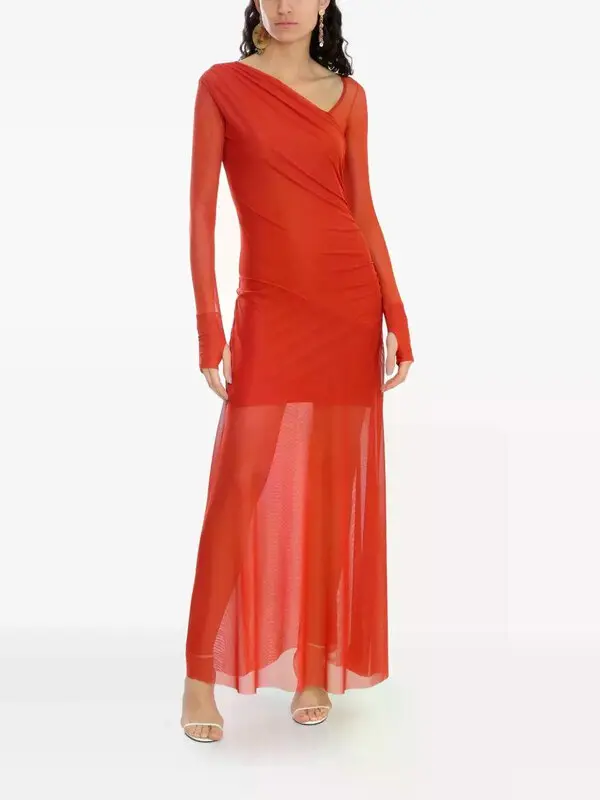 AMIR SLAMA X Astrid Mesh Maxi Dress