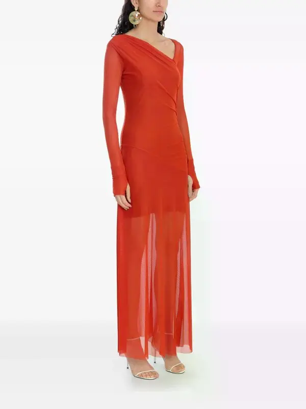 AMIR SLAMA X Astrid Mesh Maxi Dress
