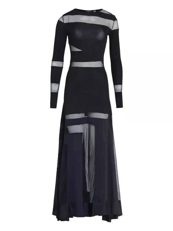AMIR SLAMA X Astrid Sheer-panel Maxi Dress