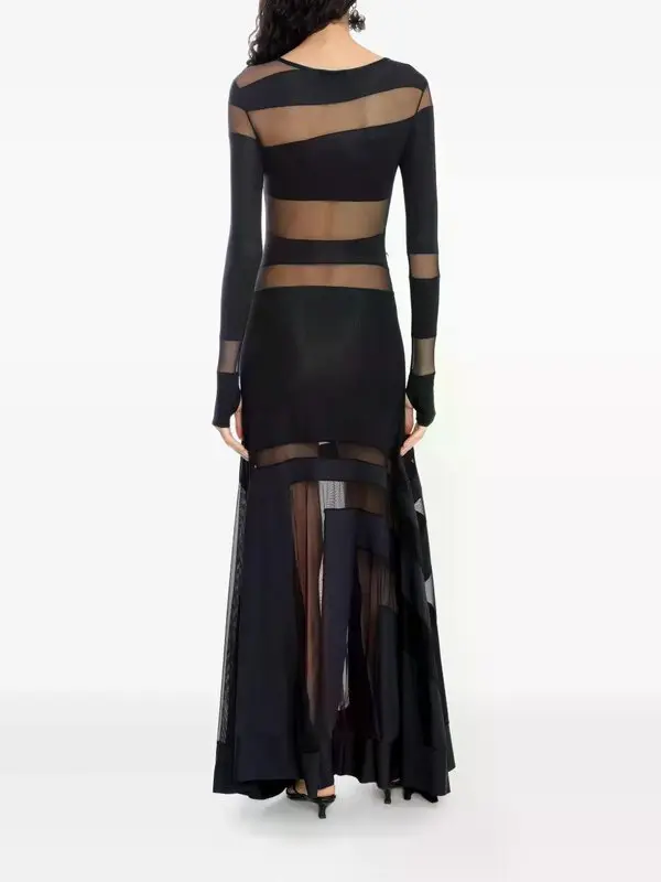 AMIR SLAMA X Astrid Sheer-panel Maxi Dress