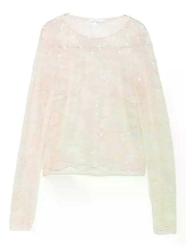 Patrizia Pepe Sequin-embellished Blouse - Neutrals