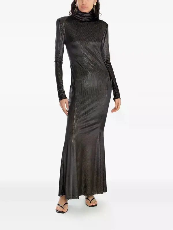 AMIR SLAMA Striped Maxi Dress
