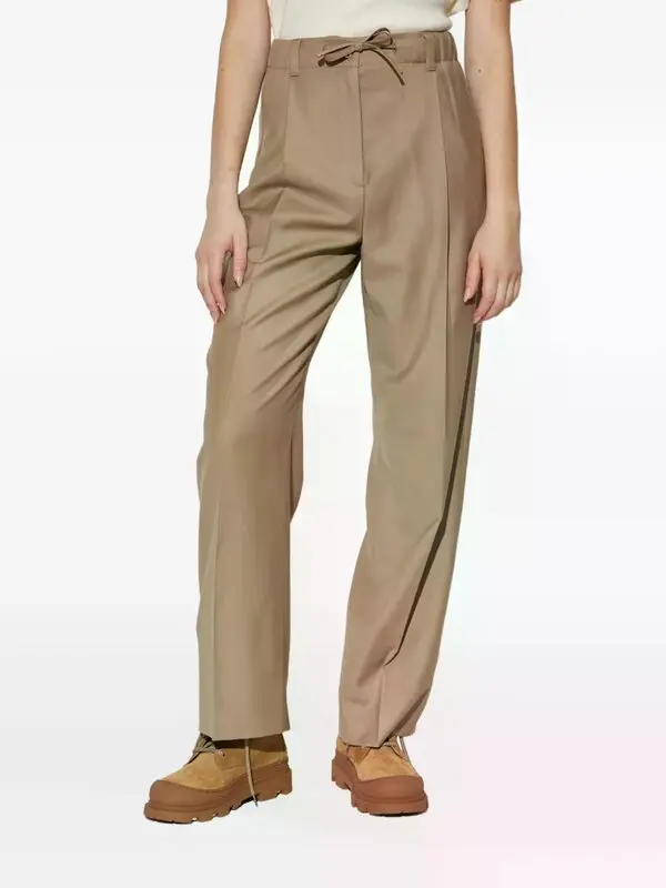 Moncler Front-pleated Trousers - Brown