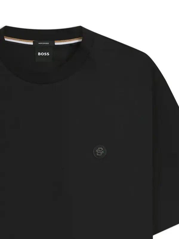 BOSS Logo-plaque Cotton T-shirt