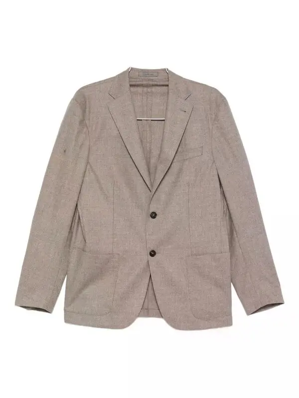 Corneliani Notched-lapels Pocketed Jacket - Brown