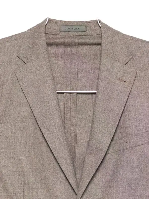 Corneliani Notched-lapels Pocketed Jacket - Brown