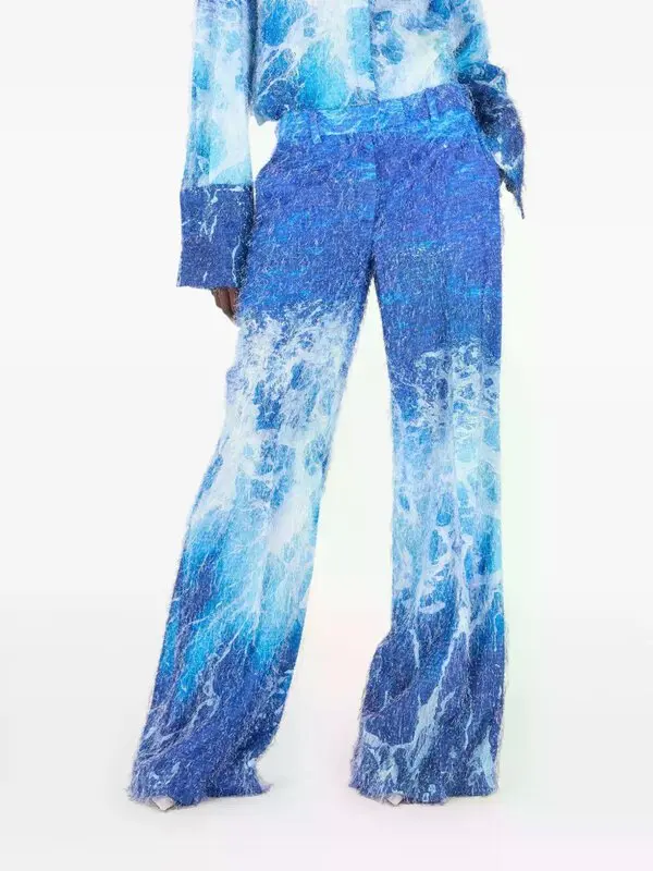 Roberto Cavalli Patterned Jacquard Trousers