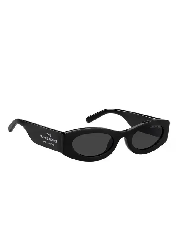 Marc Jacobs Oval-frame Sunglasses - Black
