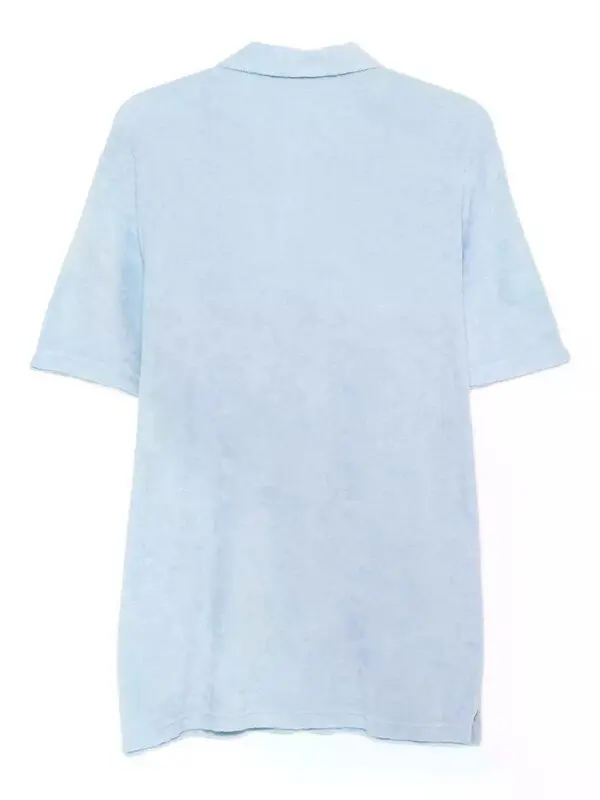 GRAN SASSO Cotton Polo Shirt - Blue