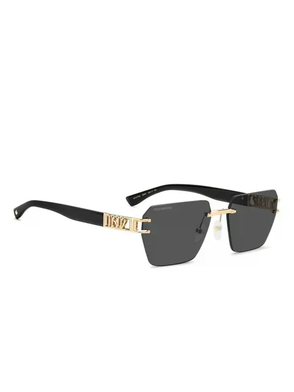 Dsquared2 Geometric Sunglasses With Logo Plaque