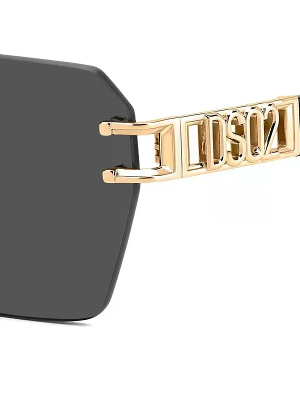 Dsquared2 Geometric Sunglasses With Logo Plaque