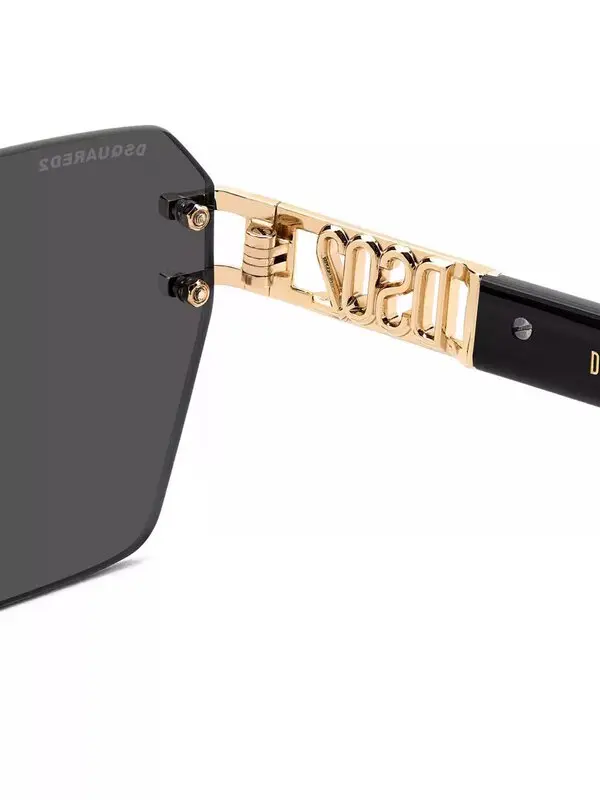 Dsquared2 Geometric Sunglasses With Logo Plaque
