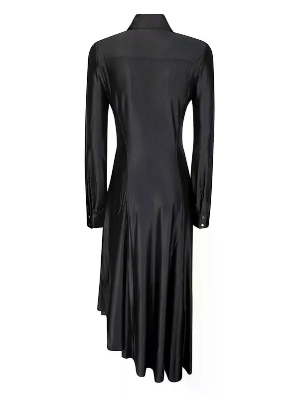 Rabanne Draped Long-sleeve Dress