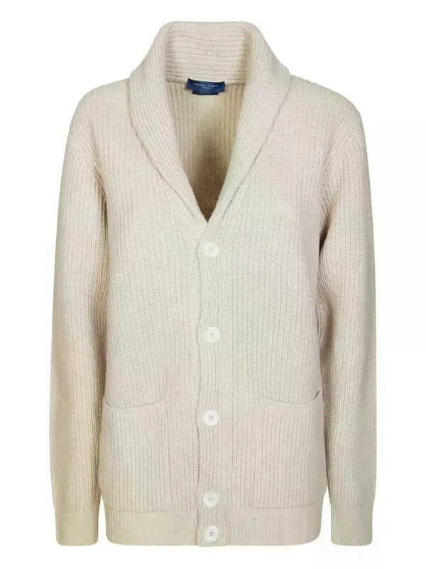 DANIELE FIESOLI Shawl-collar Pocket Cardigan - White