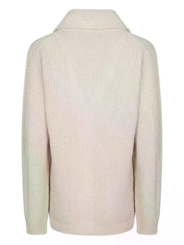 DANIELE FIESOLI Shawl-collar Pocket Cardigan - White