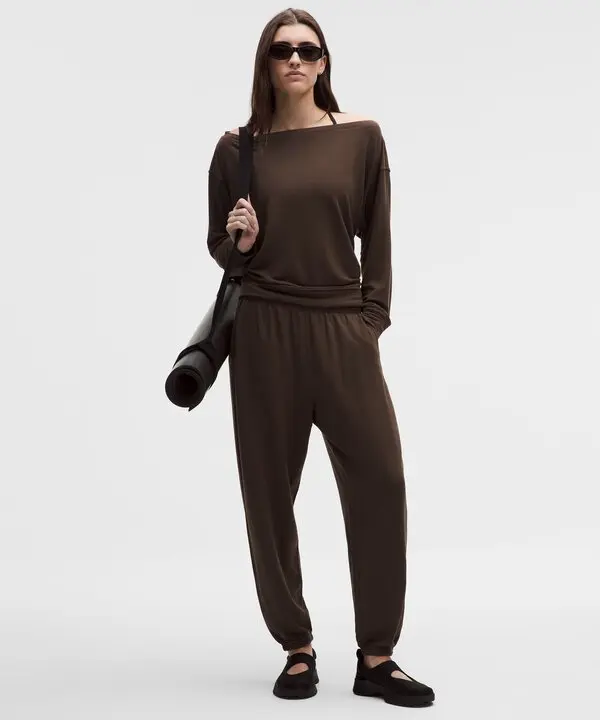 Lululemon Becalm Oversized Mid-rise Pant - Walnut Crunch
