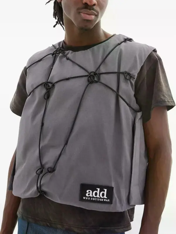 WHO DECIDES WAR Knotted Padded Vest