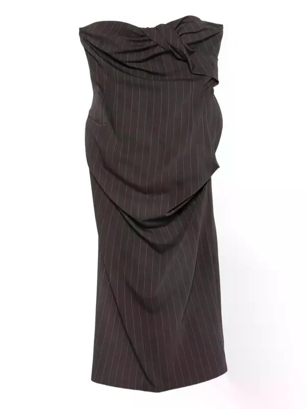 Magda Butrym Striped Mini Dress