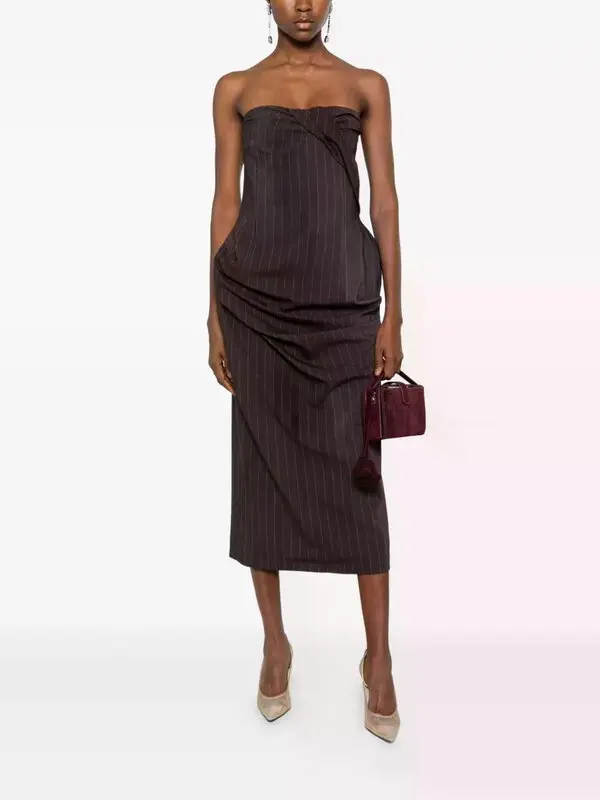 Magda Butrym Striped Mini Dress