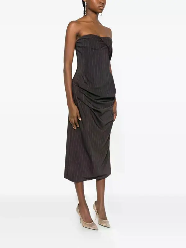 Magda Butrym Striped Mini Dress