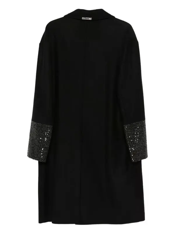 LES HOMMES Sequin-embellished Overcoat