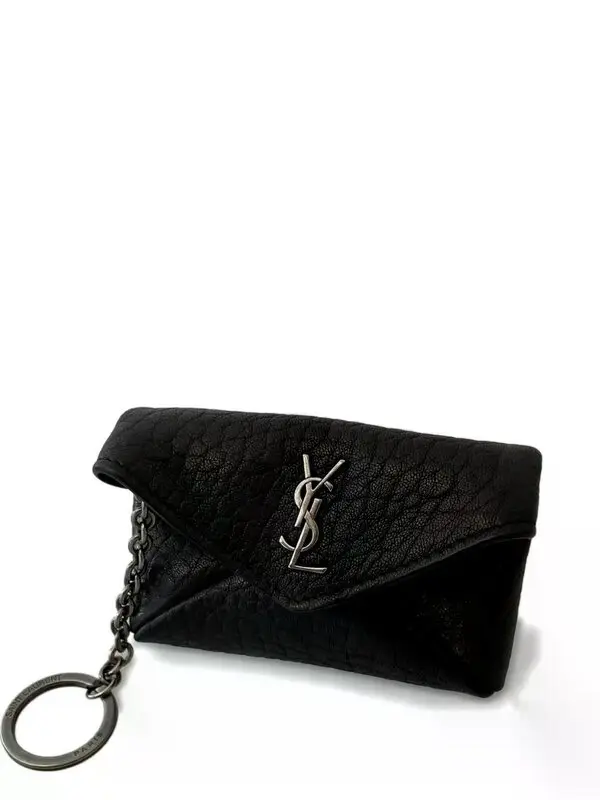 Saint Laurent Cassandre Envelope Key-case - Black