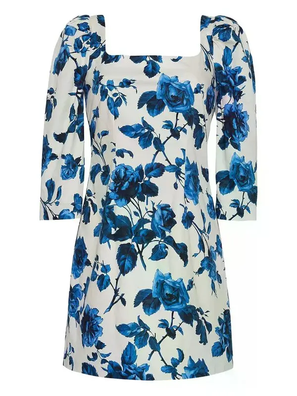 Cara Cara Belinda Floral Print Dress - White