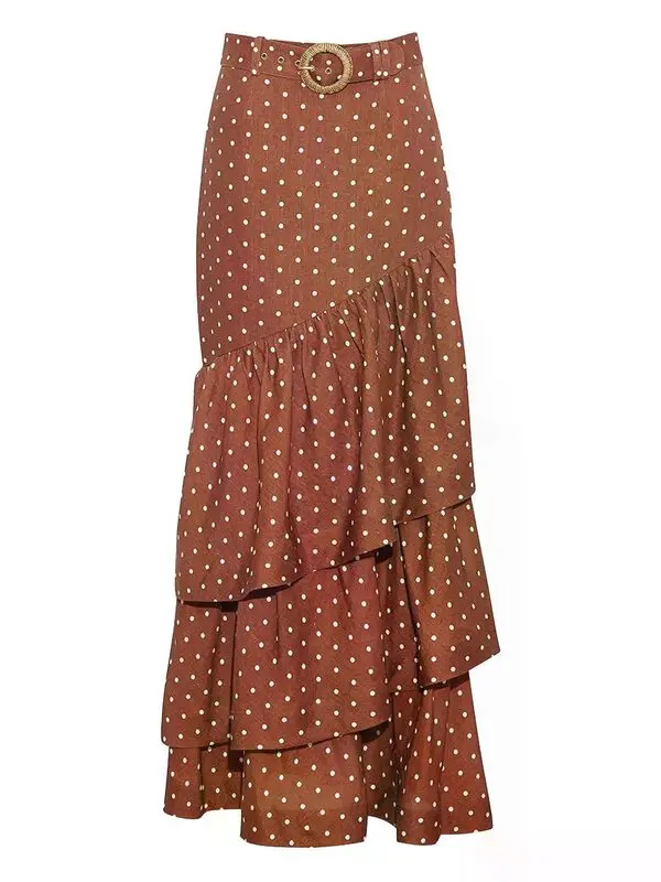 Cara Cara Priya Polka-dot Maxi Skirt