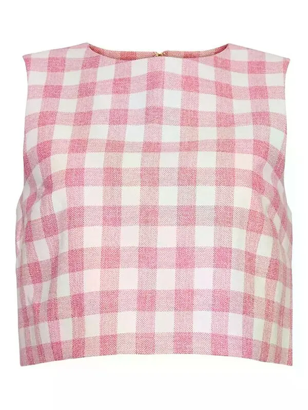 Cara Cara Gingham Sleeveless Top