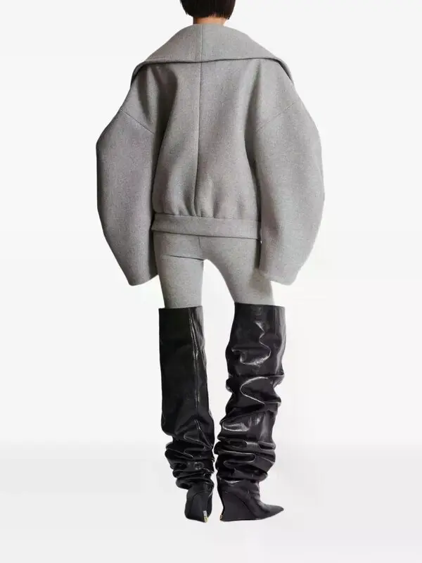 Balmain Oversized-lapel Wool-cashmere Coat