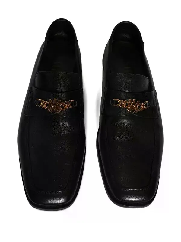 AMIRI Black Leather Men\'s Slip-On Loafers Amiri Leather shoes Ma Slip On | Men main image 4