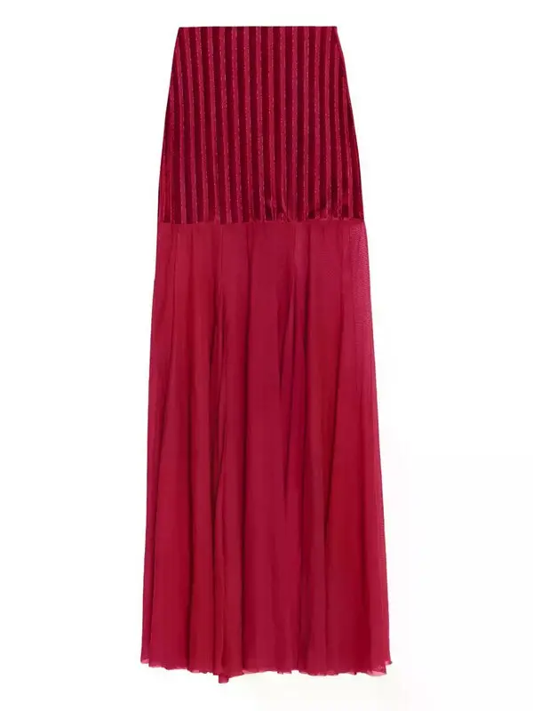 AMIR SLAMA X Astrid Stripe-panel Maxi Skirt