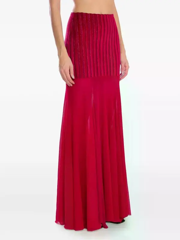 AMIR SLAMA X Astrid Stripe-panel Maxi Skirt