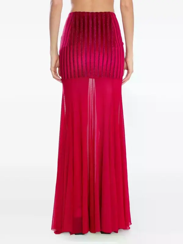 AMIR SLAMA X Astrid Stripe-panel Maxi Skirt